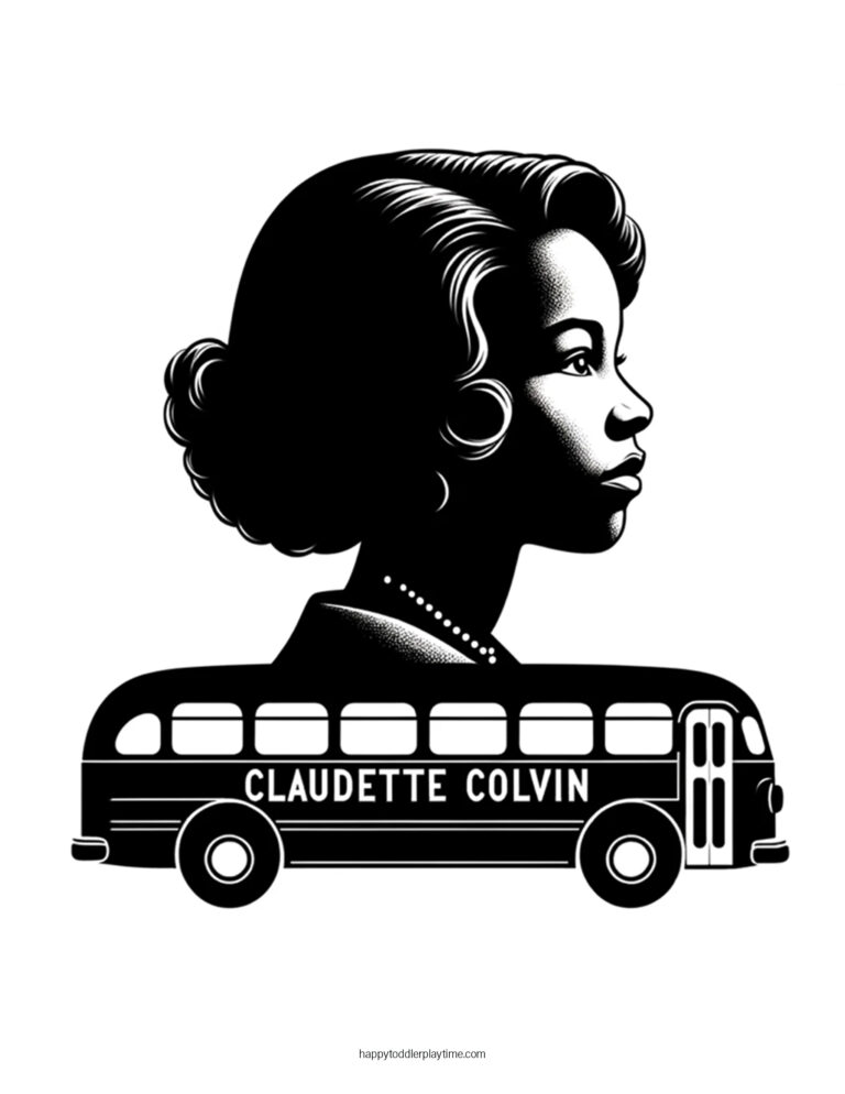 Foil Printed Black History Hero Craft - Happy Toddler Playtime