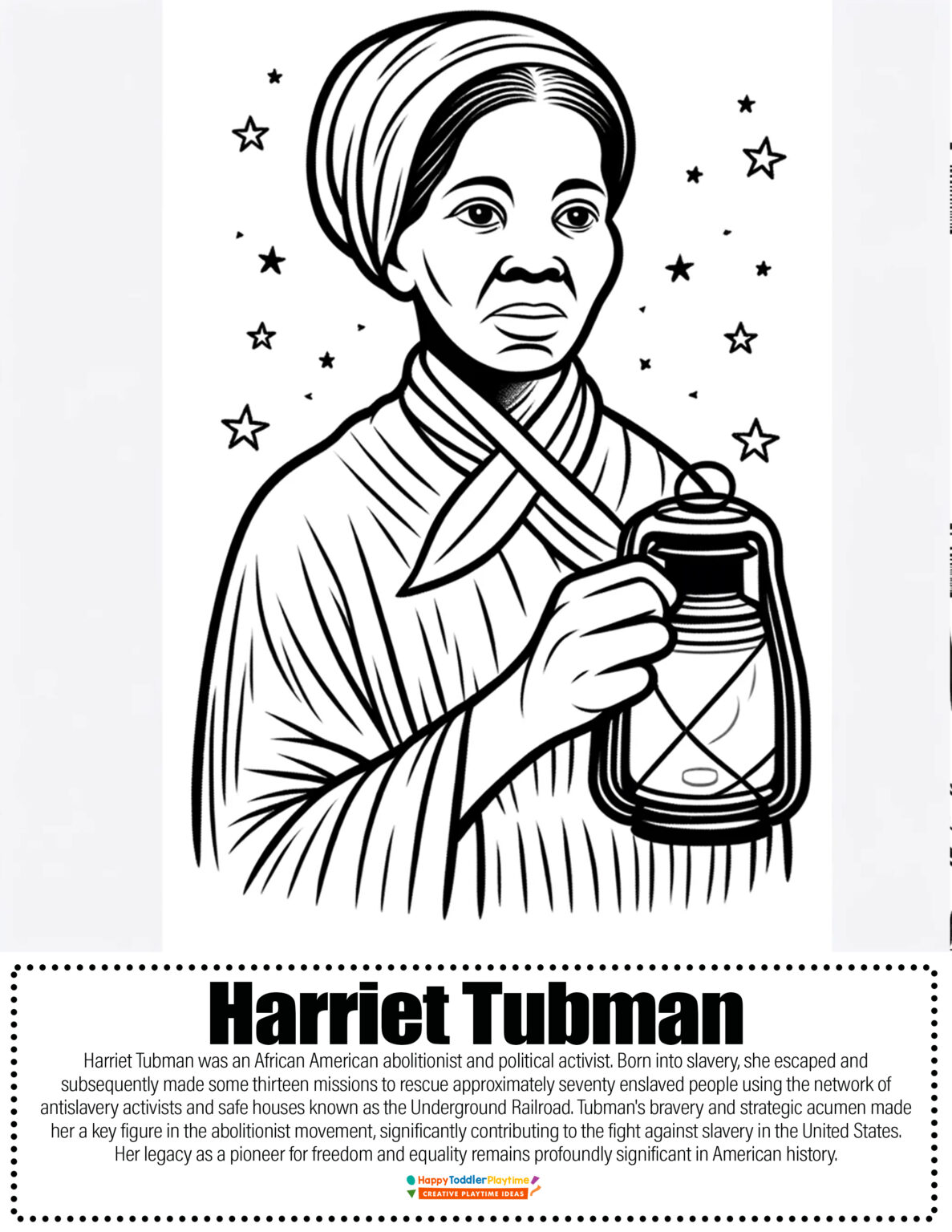 Black History Month Coloring Pages - Happy Toddler Playtime
