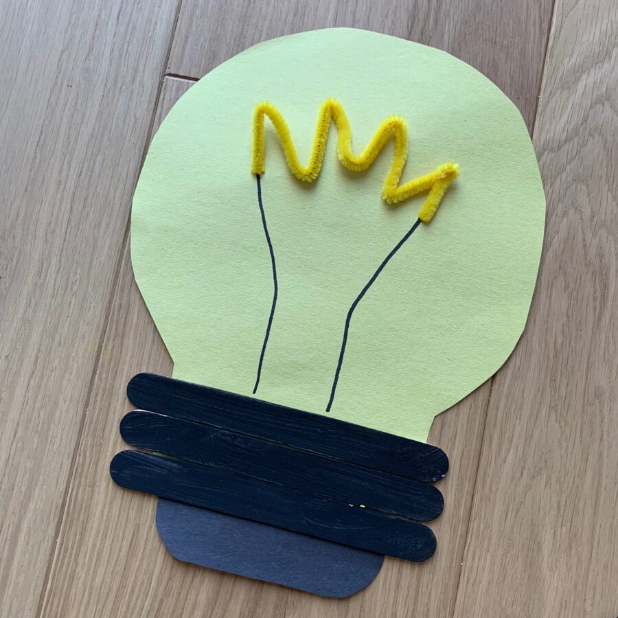 Light Bulb Craft - Happy Toddler Playtime