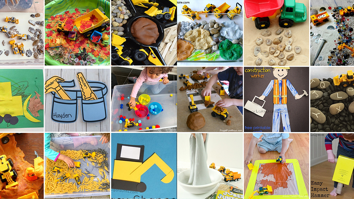 30+ Construction Site Activities for Kids - Happy Toddler Playtime