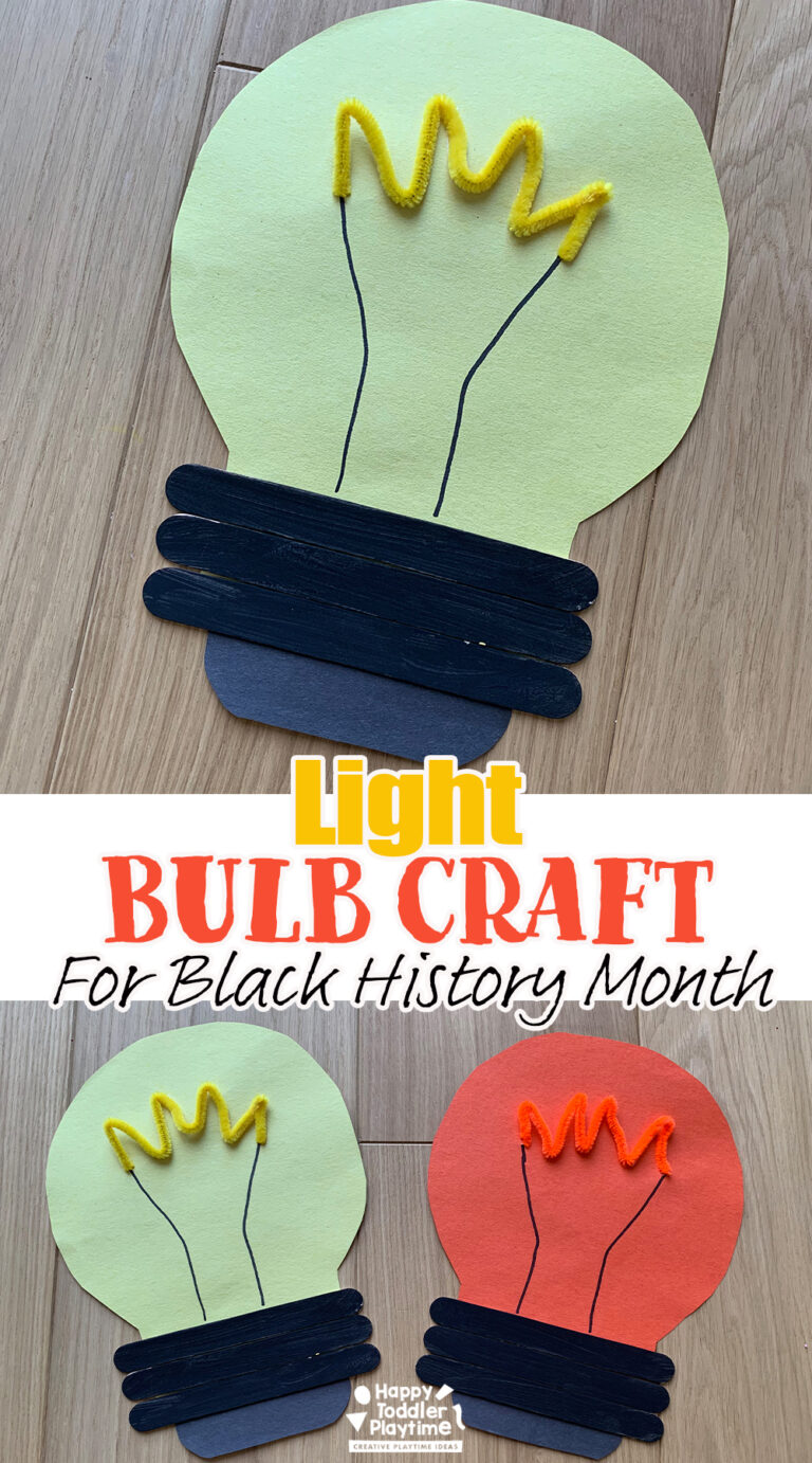 Light Bulb Craft - Happy Toddler Playtime