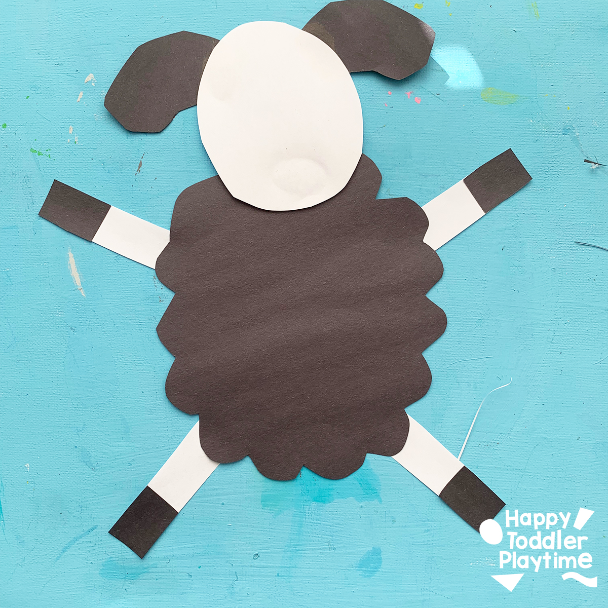 Textured Sheep Craft - Happy Toddler Playtime