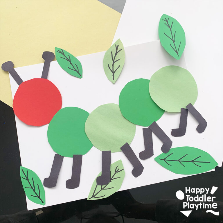 Caterpillar Name Craft - Happy Toddler Playtime