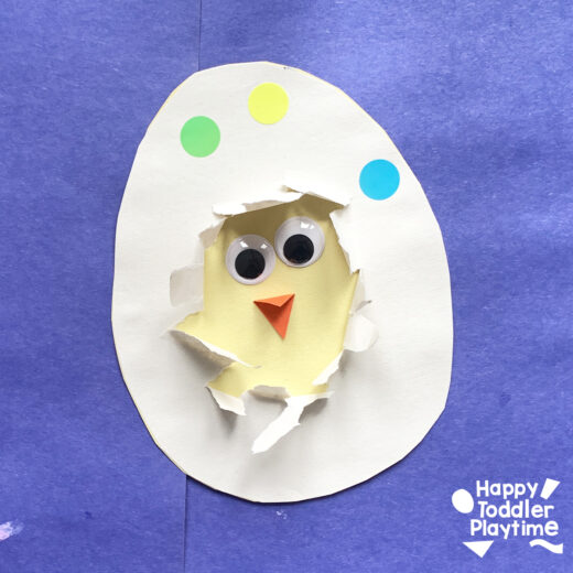 Hatching Chick Paper Craft - Happy Toddler Playtime