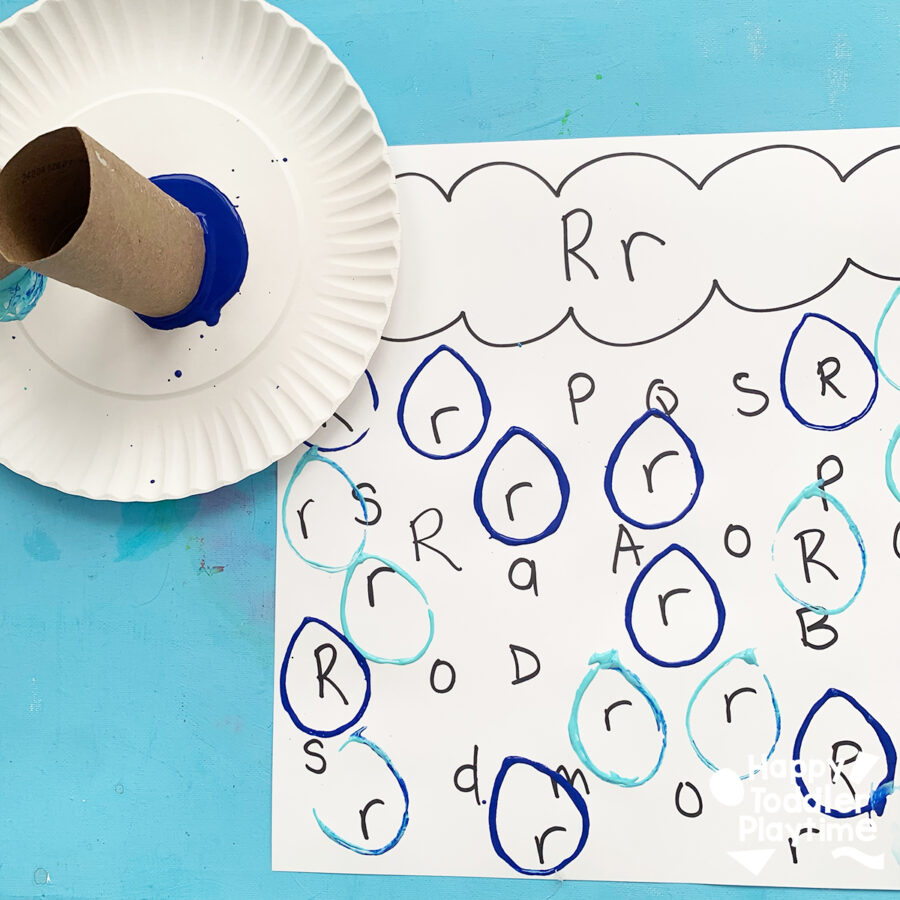 Letter R Rain Activity for Toddlers and Preschoolers - Happy Toddler ...