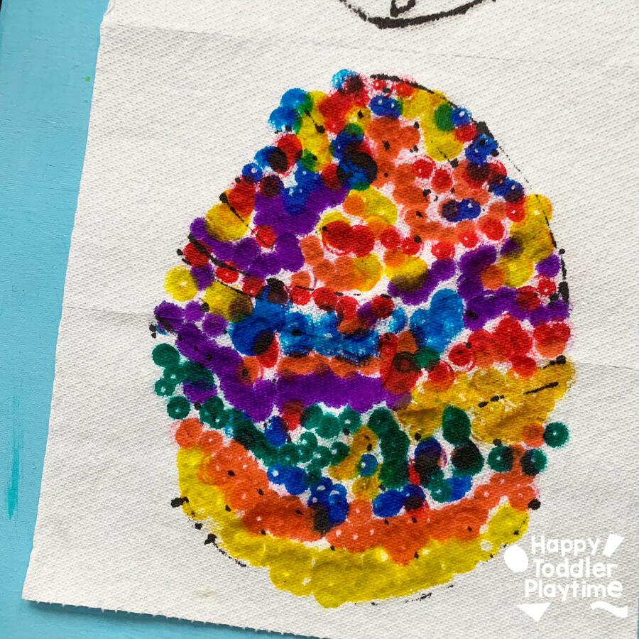 DIY Color Reveal Easter Egg - Happy Toddler Playtime