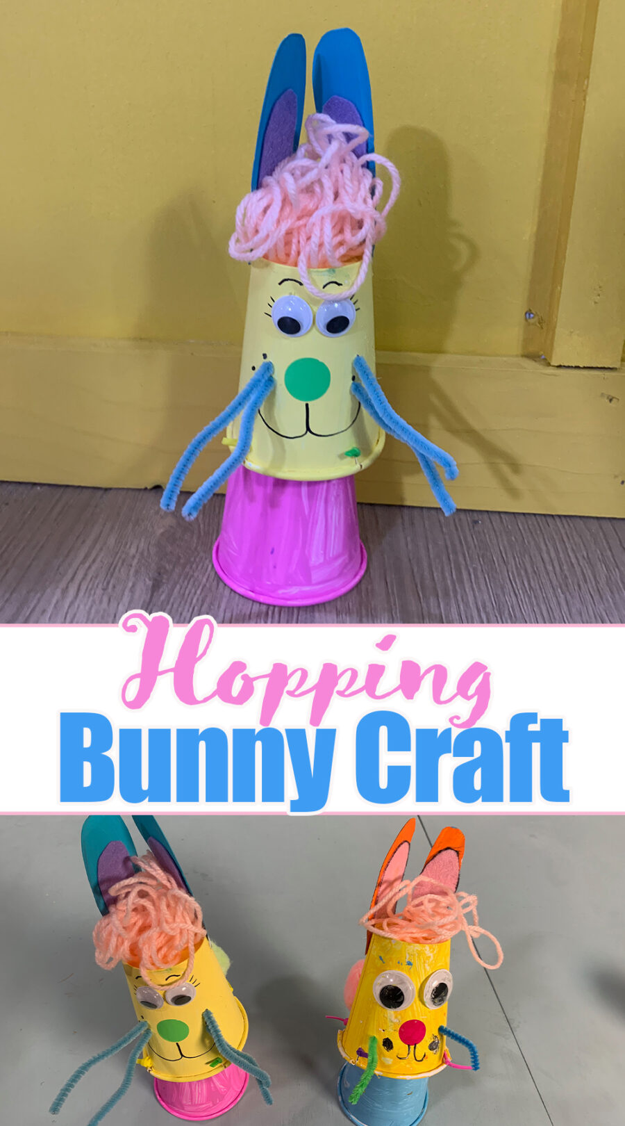 Hopping Bunny Craft - Happy Toddler Playtime