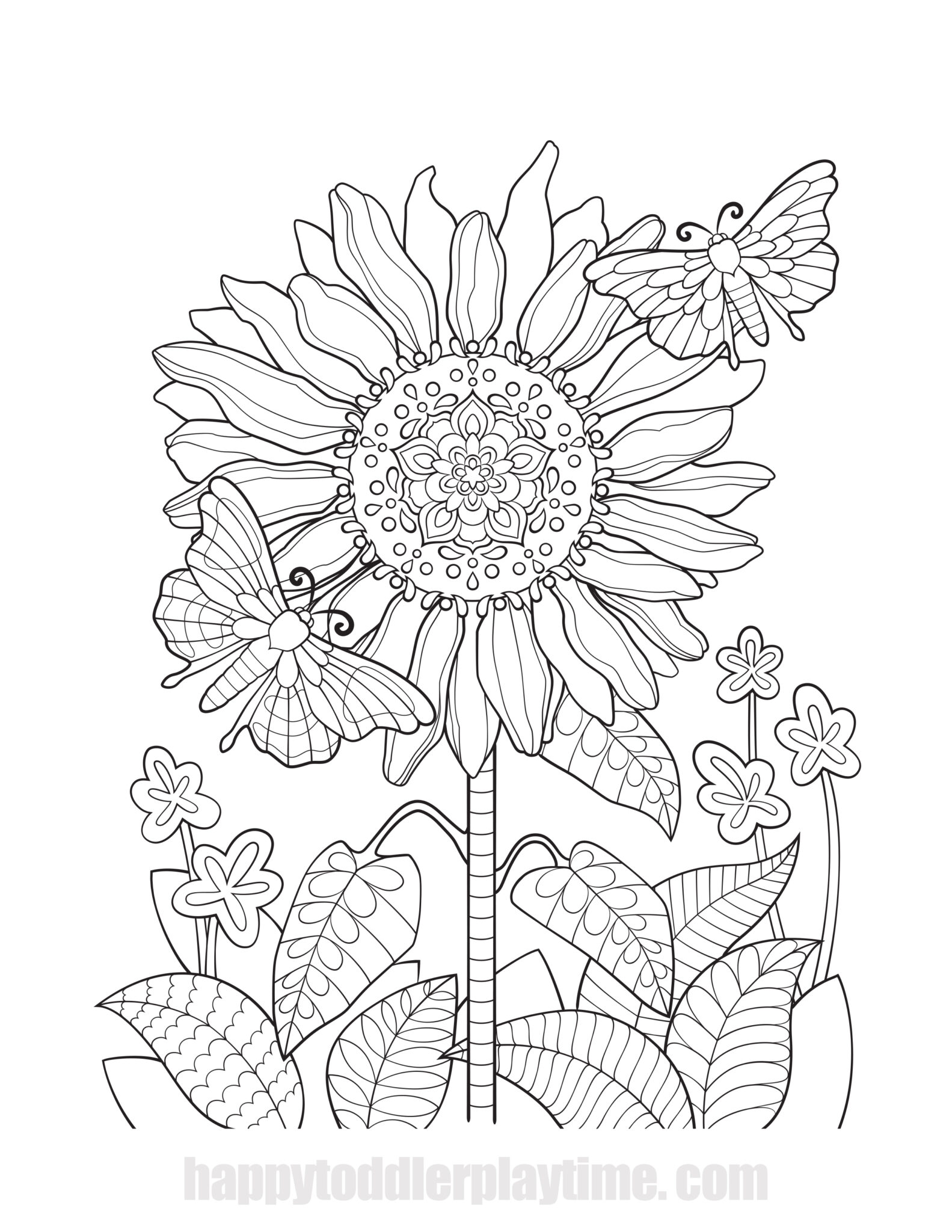 Spring Coloring Pages - Happy Toddler Playtime
