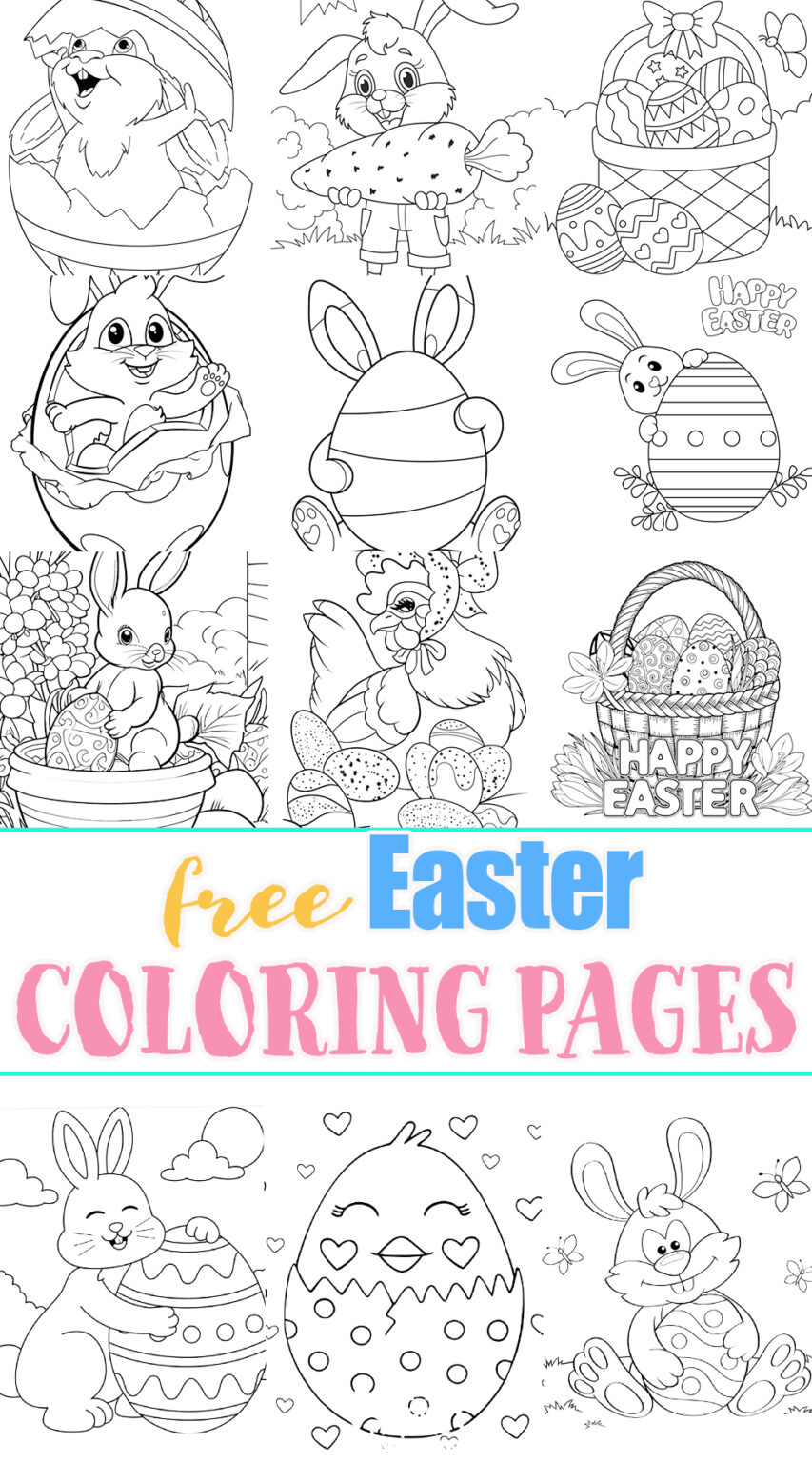 Easter Coloring Pages - Happy Toddler Playtime
