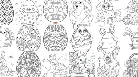 Easter Coloring Pages - Happy Toddler Playtime