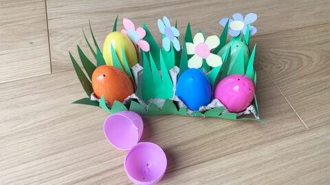 Egg Carton Garden Craft - Happy Toddler Playtime