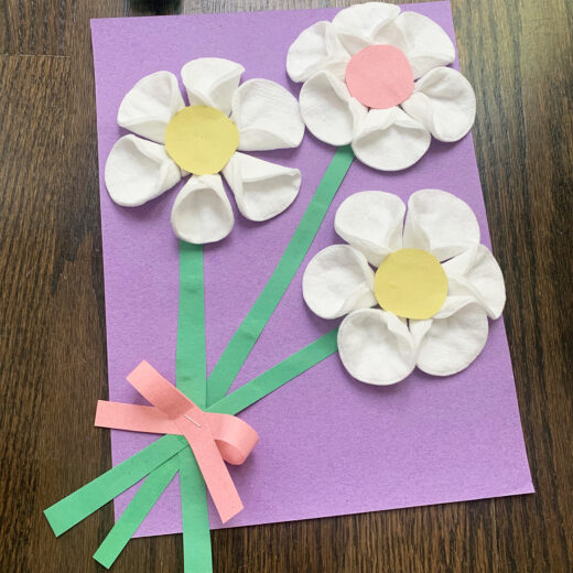 Cotton Pad Daisies: Easy Flower Craft for Mother's Day - Happy Toddler ...