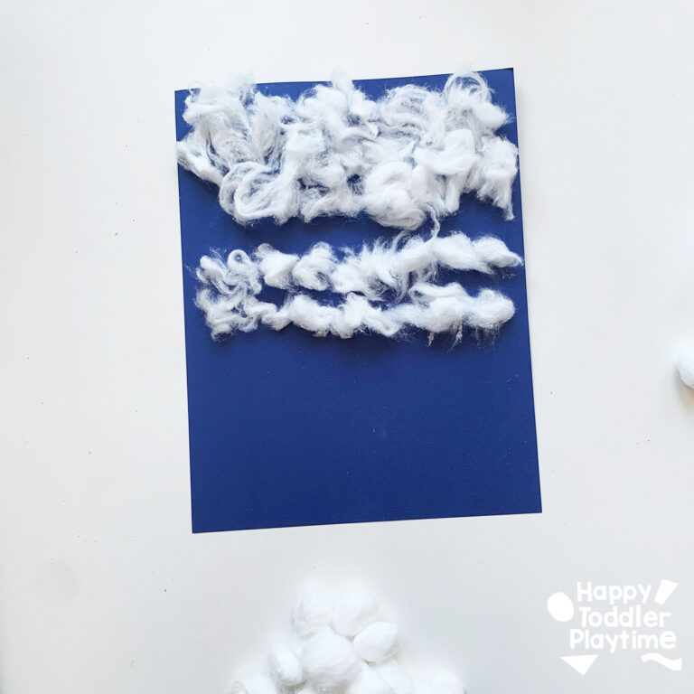 Learn About Clouds Craft for Kids - Happy Toddler Playtime