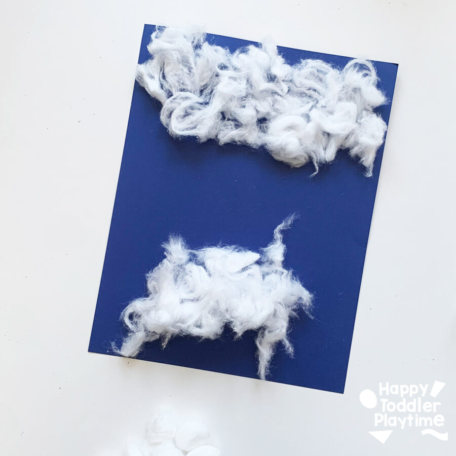 Learn About Clouds Craft for Kids - Happy Toddler Playtime