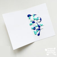Paint Splat Puddle Craft for Spring - Happy Toddler Playtime