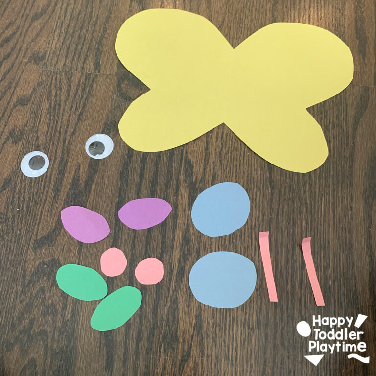 Popsicle Stick Butterfly Craft - Happy Toddler Playtime