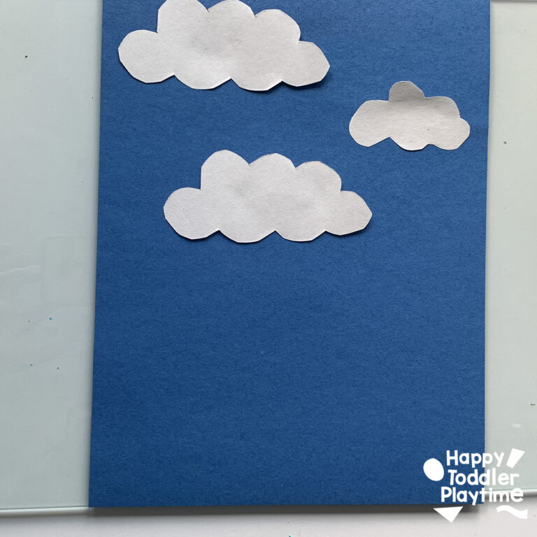 Q-Tip Rainy Day Craft for Kids - Happy Toddler Playtime