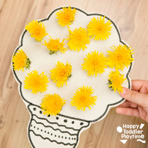 Nature Walk Cardboard Vase Craft - Happy Toddler Playtime