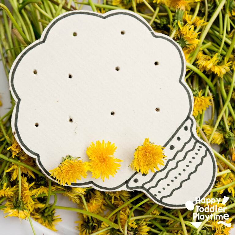 Nature Walk Cardboard Vase Craft - Happy Toddler Playtime