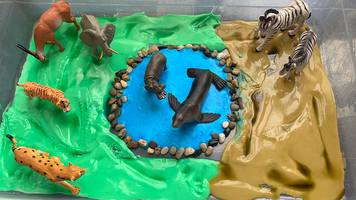 Fizzy Earth Day Sensory Bin for Kids - Happy Toddler Playtime