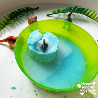 Fizzy Dinosaur Eggs - Happy Toddler Playtime