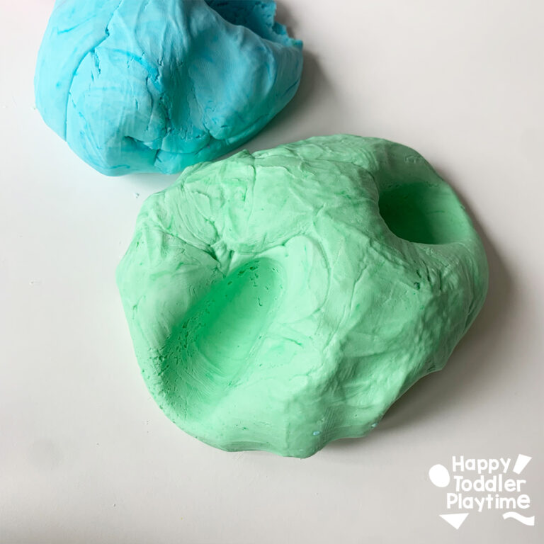 How to Make Cloud Dough - Happy Toddler Playtime