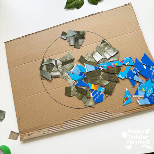 Recycled Paper Earth Day Craft - Happy Toddler Playtime