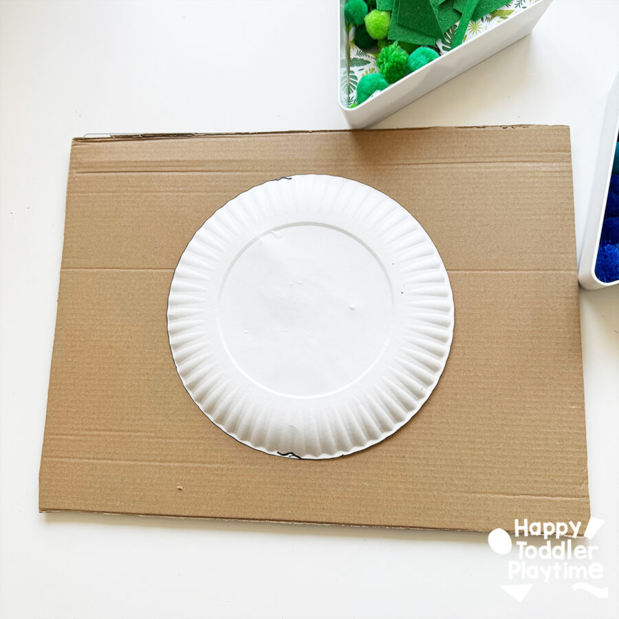 Earth Day Sticky Board Craft - Happy Toddler Playtime