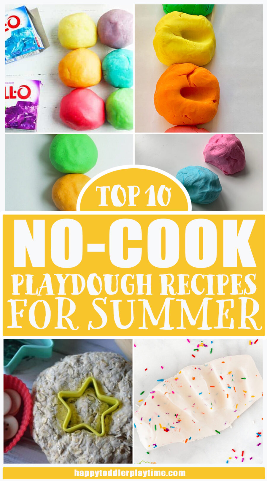 Top 10 No-Cook Playdough Recipes for Summer - Happy Toddler Playtime