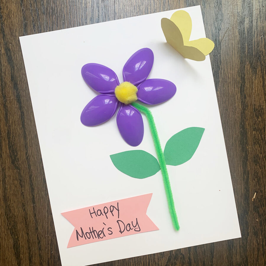 Spoon Flower Craft for Mother's Day - Happy Toddler Playtime