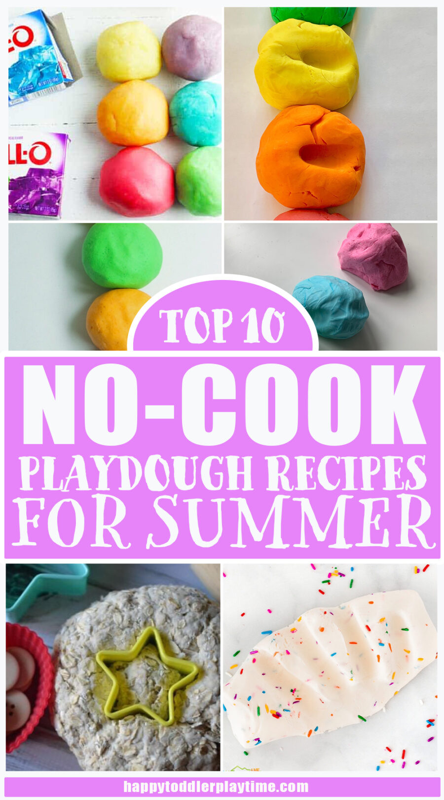 Top 10 No-Cook Playdough Recipes for Summer - Happy Toddler Playtime