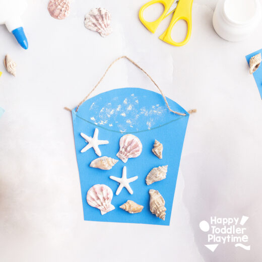 Beach Bucket Craft for Summer - Happy Toddler Playtime