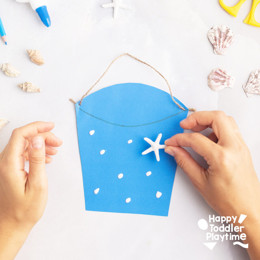 Beach Bucket Craft for Summer - Happy Toddler Playtime
