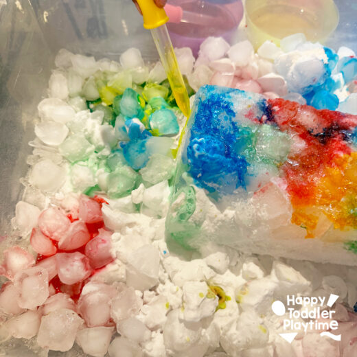 Fizzy Ice: Easy Baking Soda Experiment for Summer - Happy Toddler Playtime
