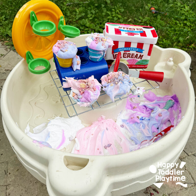 Ice Cream Water Table - Happy Toddler Playtime