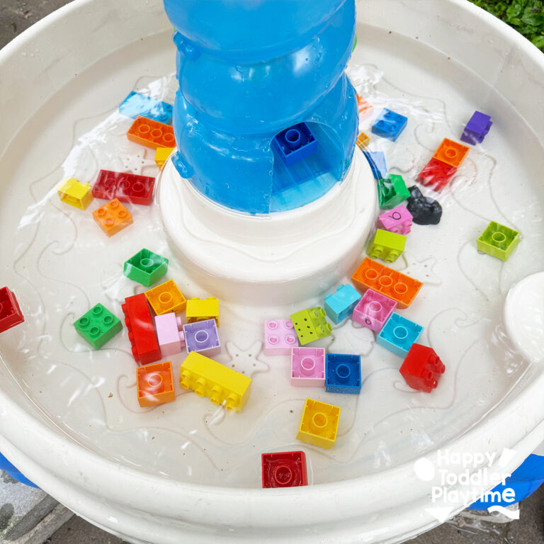 Lego Water Table: Super Easy Summer Water Activity - Happy Toddler Playtime
