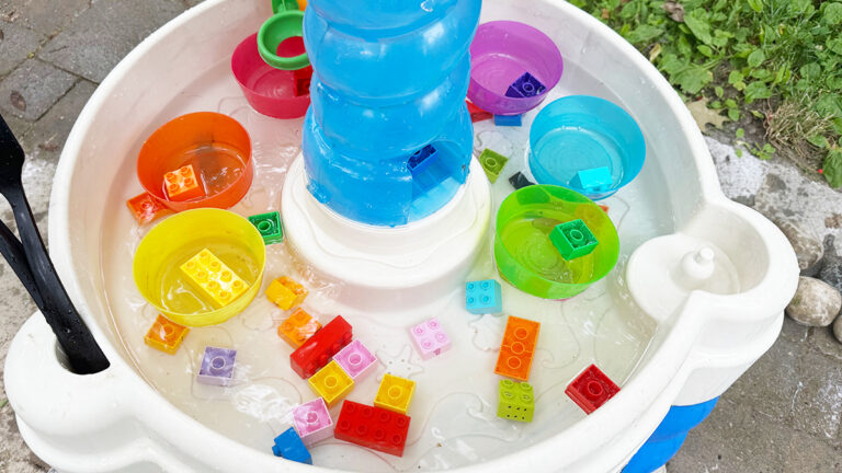 Lego Water Table: Super Easy Summer Water Activity - Happy Toddler Playtime