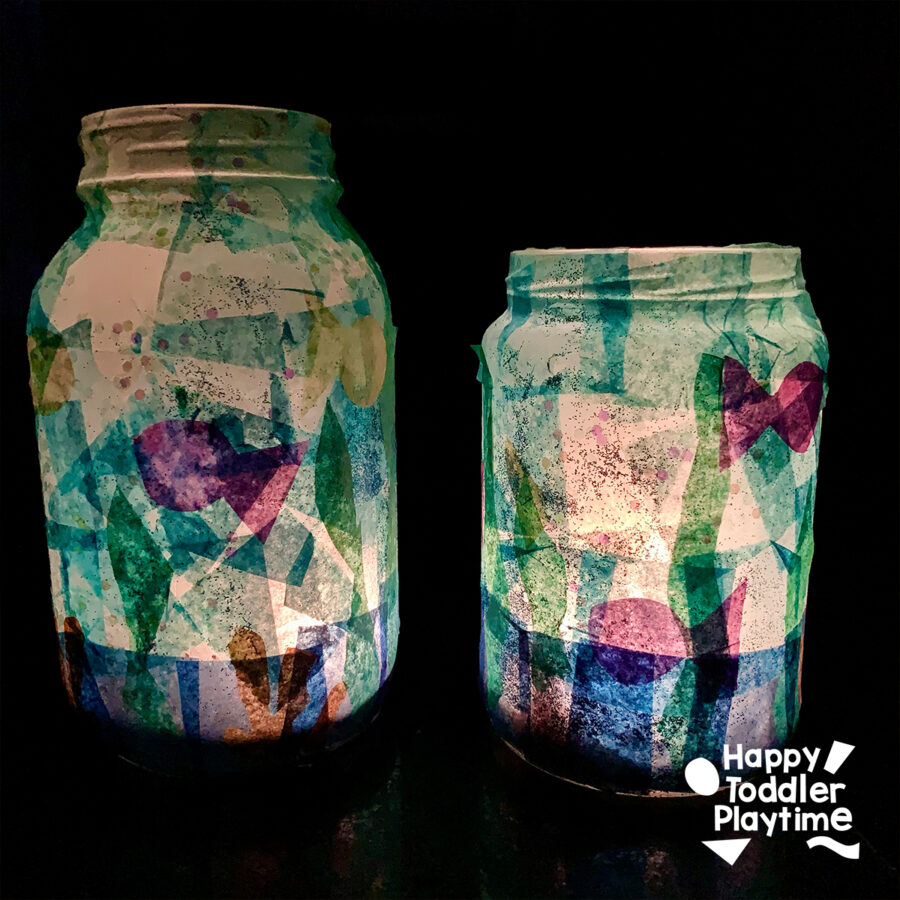Under the Sea Lantern Craft for Kids - Happy Toddler Playtime