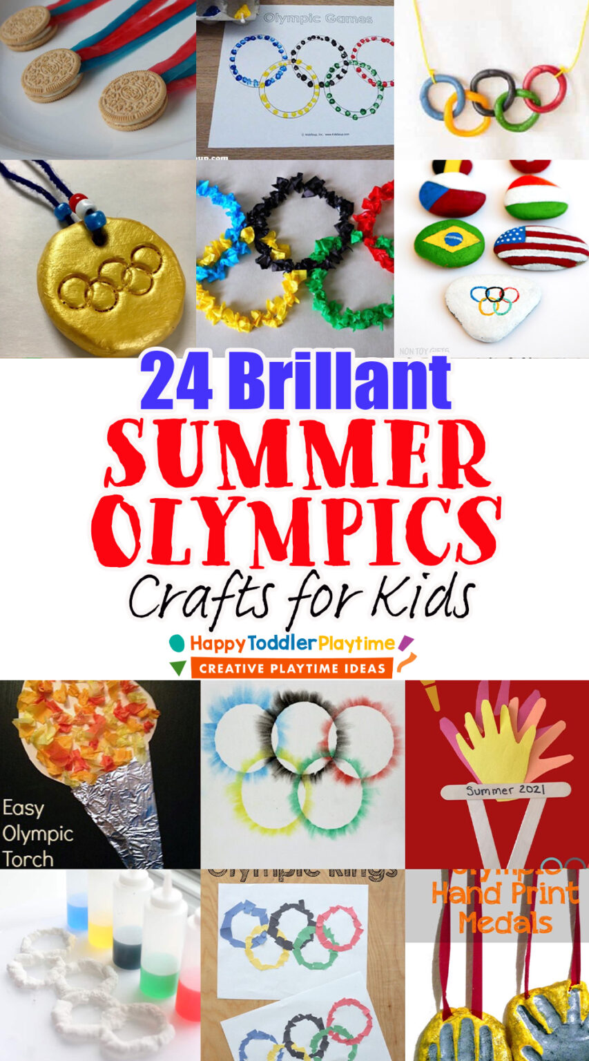 24 Brilliant Summer Olympic Crafts for Kids - Happy Toddler Playtime