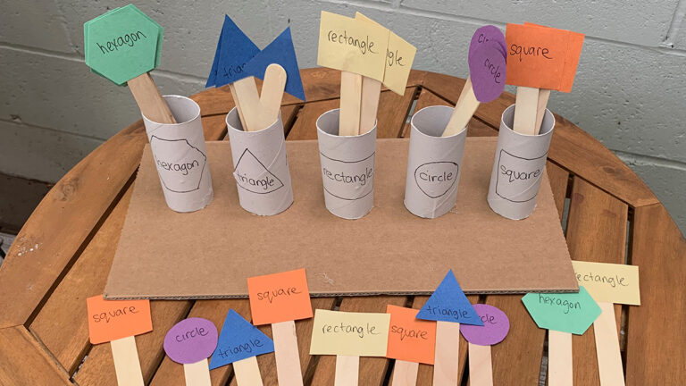 DIY Shape Sorter for Preschoolers - Happy Toddler Playtime