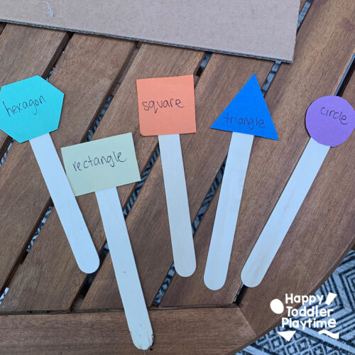 DIY Shape Sorter for Preschoolers - Happy Toddler Playtime