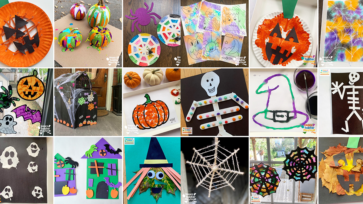 Simple Halloween Crafts for Toddlers - Happy Toddler Playtime
