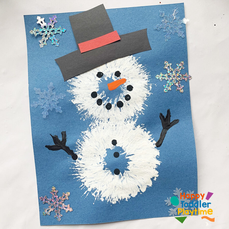 Simple Winter Crafts for Toddlers - Happy Toddler Playtime