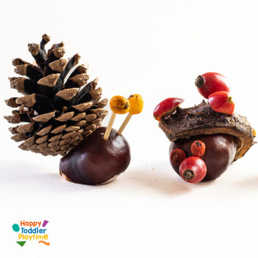 How to Set Up Fall Loose Parts Play for Kids - Happy Toddler Playtime