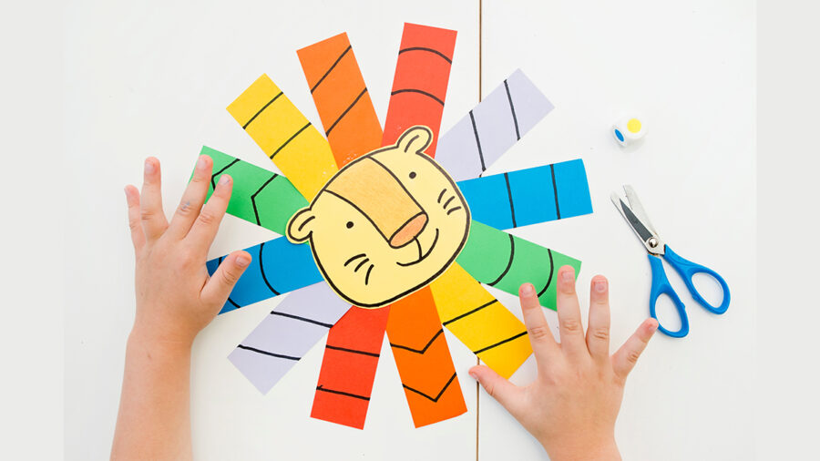 Trim the Lion's Mane: Scissor Skills Activity for Kids - Happy Toddler ...