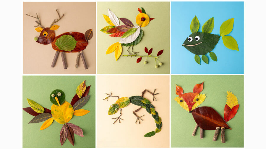 Easy Leaf Animal Crafts for Kids - Happy Toddler Playtime
