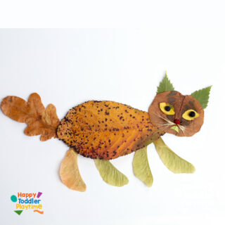 Easy Leaf Animal Crafts for Kids - Happy Toddler Playtime
