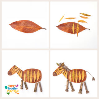 Easy Leaf Animal Crafts for Kids - Happy Toddler Playtime