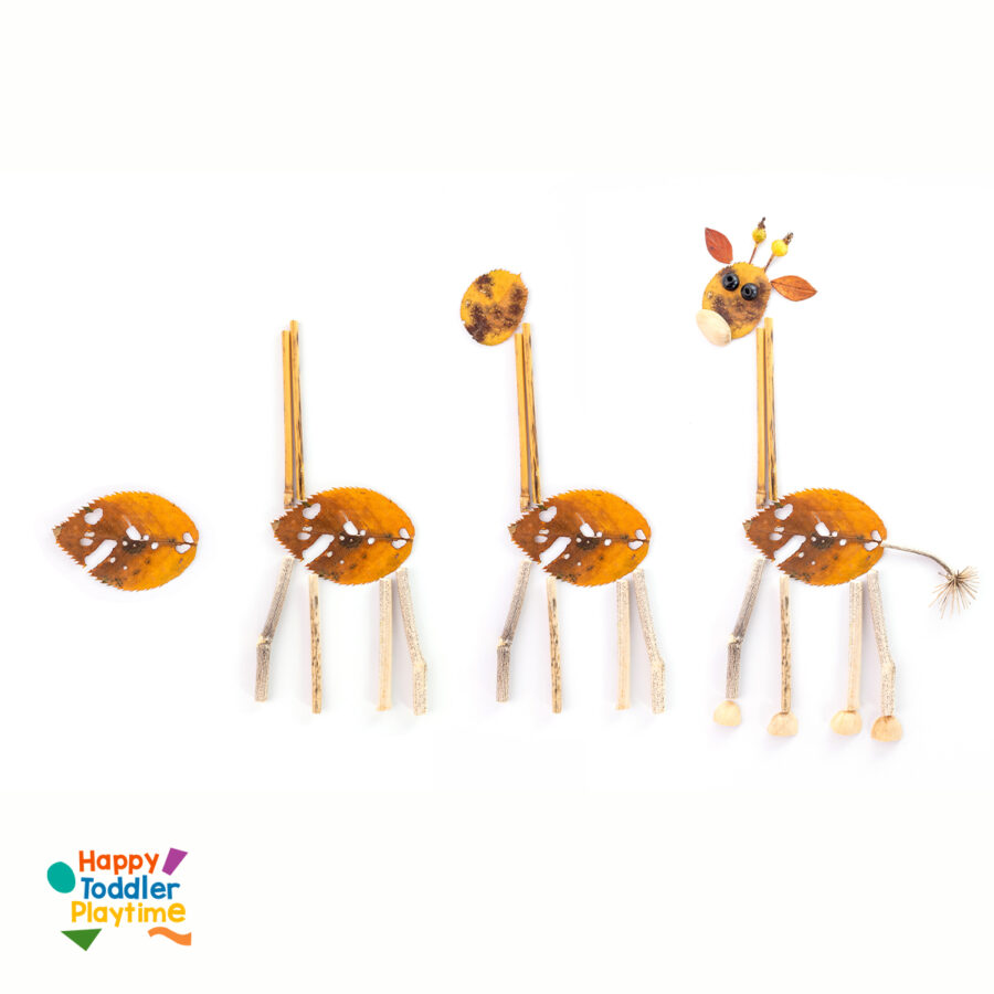 Easy Leaf Animal Crafts for Kids - Happy Toddler Playtime