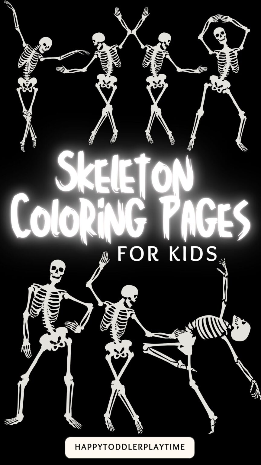 Free Skeleton Coloring Pages - Happy Toddler Playtime
